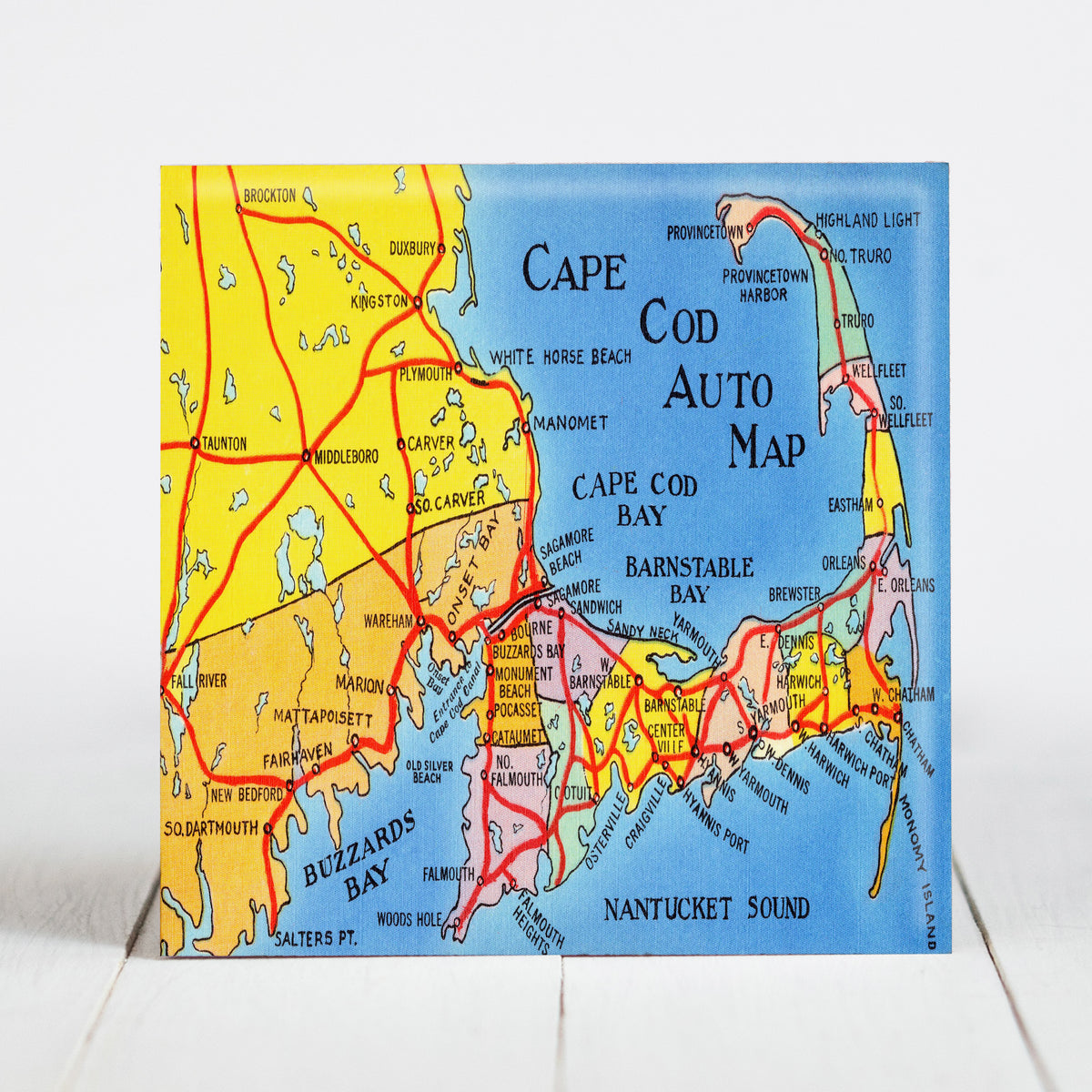 Map of Cape Cod, Massachusetts – Atlantic coasters