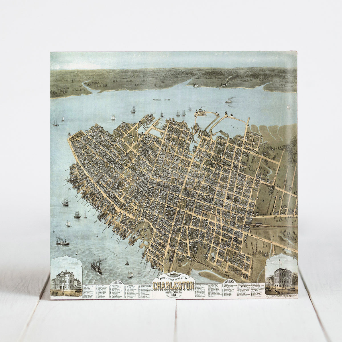 1872 Map of Charleston, SC – Atlantic coasters