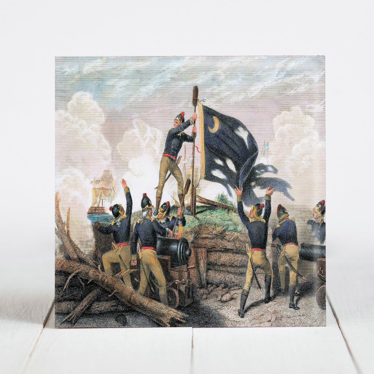 Heroism of St. William Jasper during Battle of Sullivan's Island ...