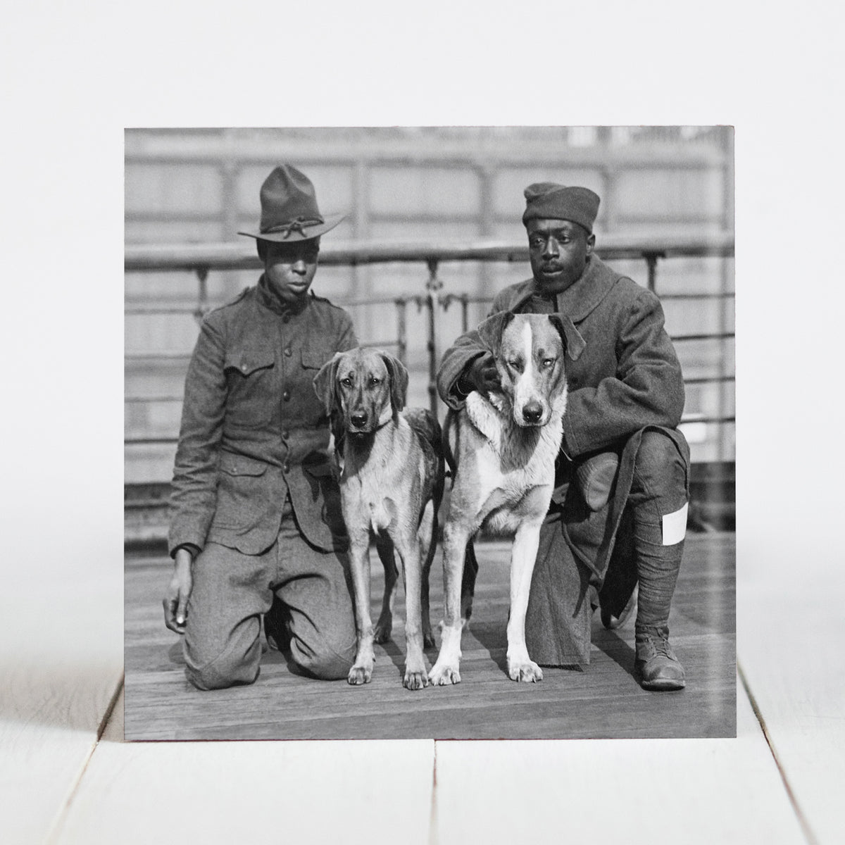 Wounded Soldiers from 372nd Infantry on USS George Washington c.1919 ...