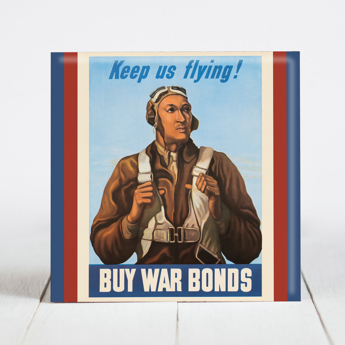 Keep Us Flying - War Poster depicting Tuskegeee Airman – Atlantic coasters