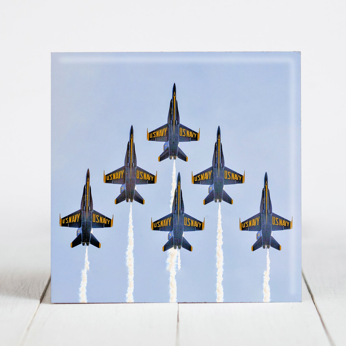 US Navy Blue Angels Performing Delta Roll Maneuver – Atlantic coasters